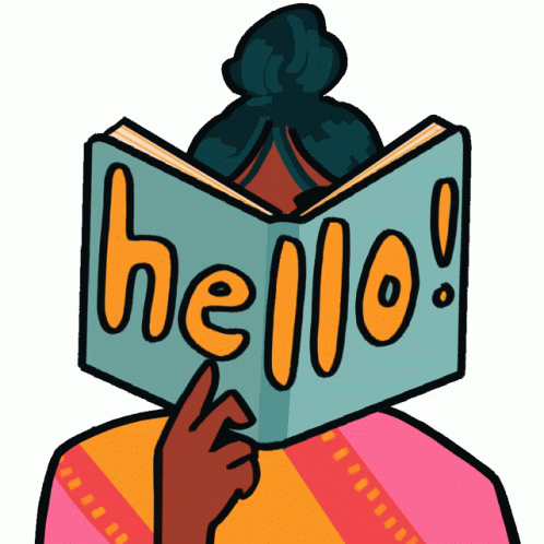 Hello Read A Book GIF | GIFDB.com