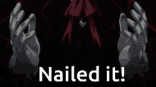 Hellsing Anime Alucard Clap Nailed It Meme GIF | GIFDB.com