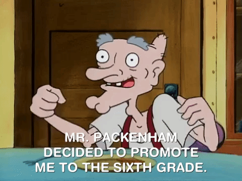Hey Arnold Granpa Phil Sixth Grade Promotion GIF | GIFDB.com