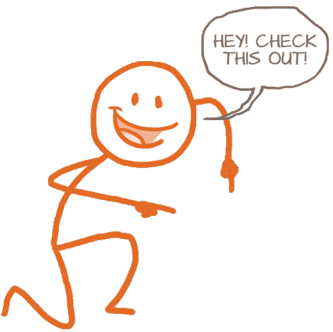 Hey Check This Out Stickman GIF | GIFDB.com