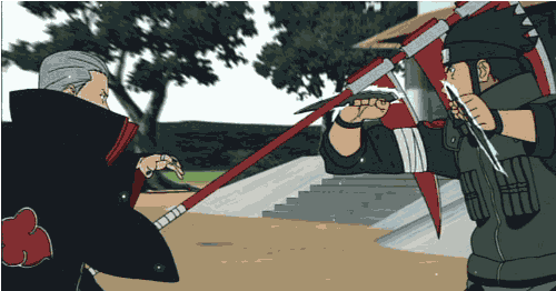 Hidan Smooth Fight With Asuma GIF | GIFDB.com