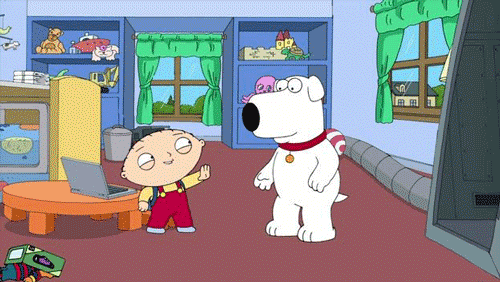 High Five Stewie And Brian Griffin GIF | GIFDB.com