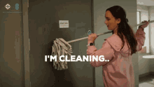 Hilarious Cleaning Meme Mopping The Door GIF | GIFDB.com