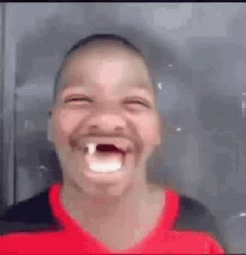 Hilariously Laughing Toothless Guy GIF | GIFDB.com