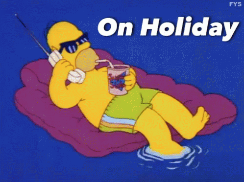 Homer Simpson Holiday Mode GIF | GIFDB.com