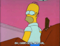 Homer Simpson Sad Goodbye GIF | GIFDB.com