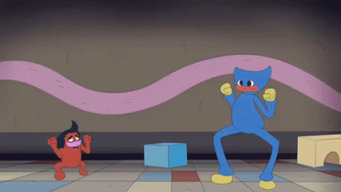 Huggy Wuggy Dancing With Markiplier GIF | GIFDB.com