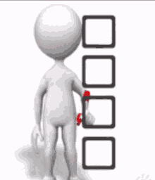 Human Figure Checking Boxes GIF | GIFDB.com