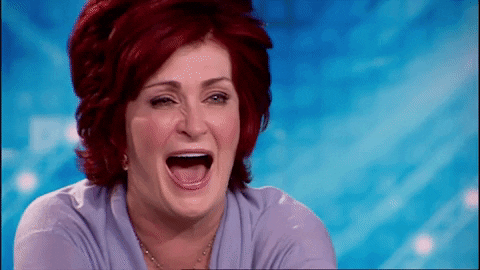 Hysterical Laughing Sharon Osbourne GIF | GIFDB.com