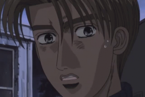 Initial D Shocked Takumi Fujiwara GIF | GIFDB.com