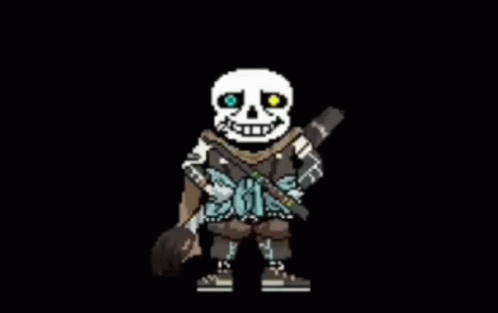 Ink Sans Creepy Smile GIF | GIFDB.com
