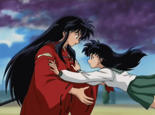 Inuyasha Catching Kagome Higurashi GIF | GIFDB.com