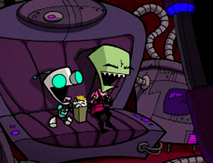 Invader Zim Laughing With Gir GIF | GIFDB.com