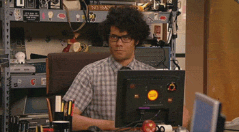 It Crowd Maurice Eating Popcorn GIF | GIFDB.com