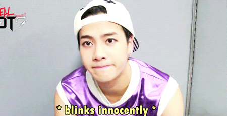 Jackson Wang Innocent Blink GIF | GIFDB.com