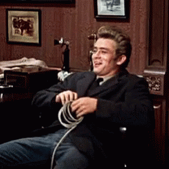 James Dean Giant Laughing GIF | GIFDB.com