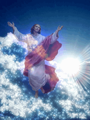 Jesus Christ Praise God Sparkling Light Heaven GIF | GIFDB.com