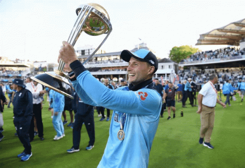 Joe Root Winning Trophy GIF | GIFDB.com