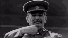 Joseph Stalin Dancing Arms Black And White GIF | GIFDB.com