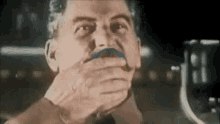 Joseph Stalin Funny Painting Beard Colors GIF | GIFDB.com