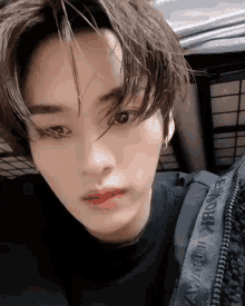 K-pop Star Lee Know Blinking Eyes Close Up GIF | GIFDB.com