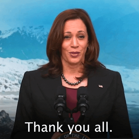Kamala Harris Thank You All GIF | GIFDB.com