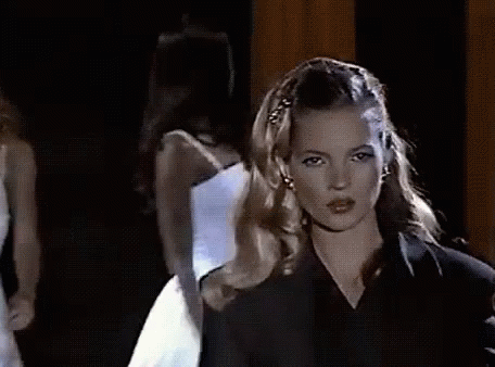 Kate Moss Fierce Catwalk GIF | GIFDB.com