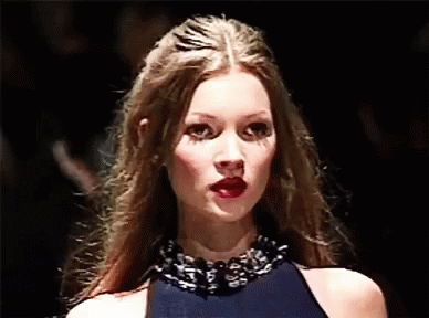 Kate Moss Fierce Runway GIF | GIFDB.com