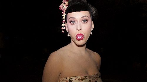 Katy Perry Popping A Bubble Gum GIF | GIFDB.com
