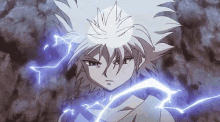 Killua Zoldyck Hunter X Hunter Godspeed Powerful Aura GIF | GIFDB.com