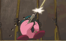 Kirby Forgotten Land Frantic Shooting GIF | GIFDB.com