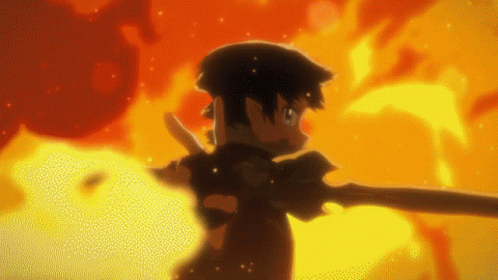 Kirito On Fire GIF | GIFDB.com