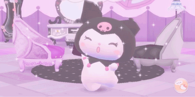 Kuromi Spinning In 3d Animation GIF | GIFDB.com