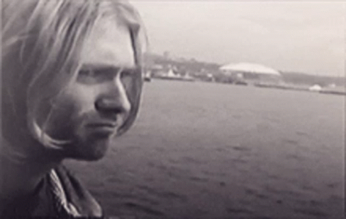 Kurt Cobain Smirk Frown GIF | GIFDB.com