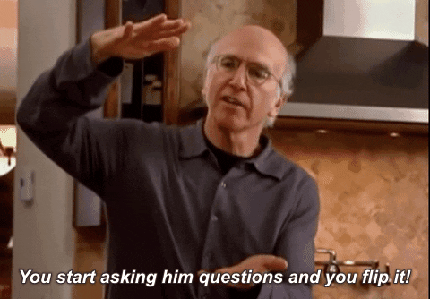 Larry David Flip It GIF | GIFDB.com