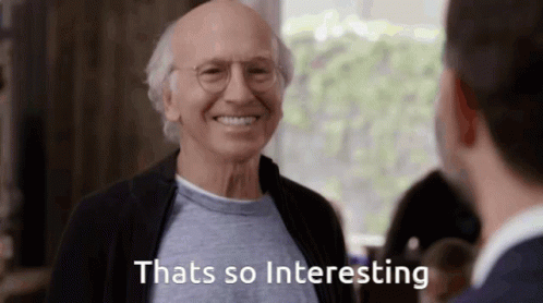 Larry David That's So Interesting GIF | GIFDB.com