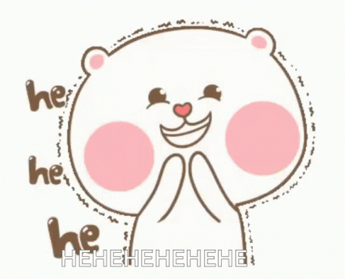 Laughing Cartoon Hehe Giggle Cute Bunny GIF | GIFDB.com