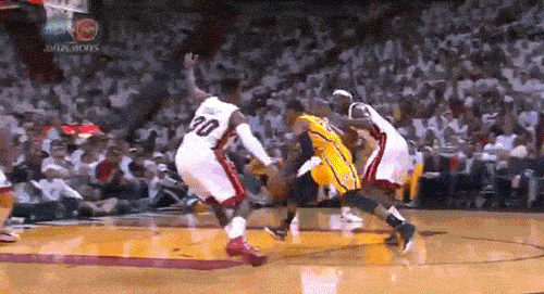Lebron James Awesome Slam Dunk GIF | GIFDB.com
