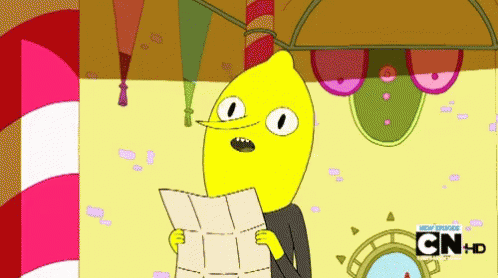 Lemongrab Moving Head While Reading GIF | GIFDB.com