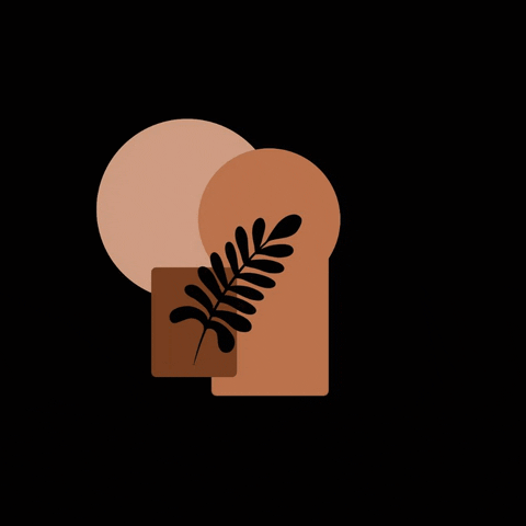 Light Brown Modern Boho Art GIF | GIFDB.com