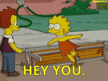 Lisa Simpson Hey You Funny Flirting GIF | GIFDB.com