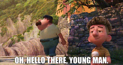 Luca Hello There Young Man GIF | GIFDB.com