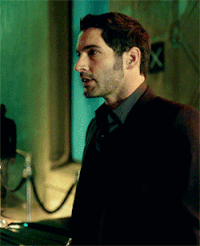 Lucifer Tom Ellis Turn Around Shocked GIF | GIFDB.com