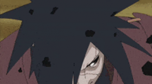 Madara Uchiha Sharingan Eyes Focus Naruto GIF | GIFDB.com