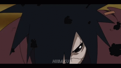 Madara Uchiha Sharingan Eyes Hiibaku Naruto GIF | GIFDB.com