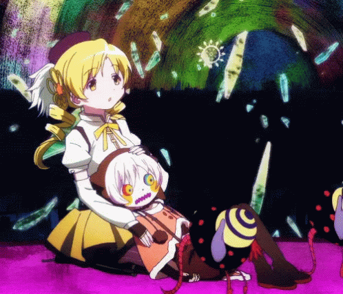 Madoka Magica Mami Tomoe Nagisa Momoe GIF | GIFDB.com