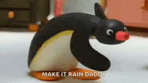 Make It Rain Daddy Pingu GIF | GIFDB.com