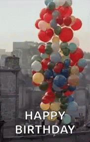 Man Flying With Happy Birthday Balloons GIF | GIFDB.com