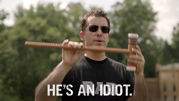 Man In Black What An Idiot GIF | GIFDB.com