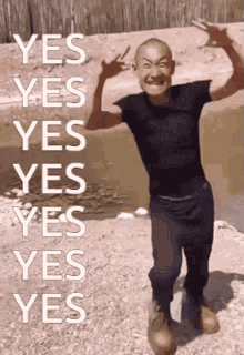Man Yes Yes Yes Funny Dance GIF | GIFDB.com